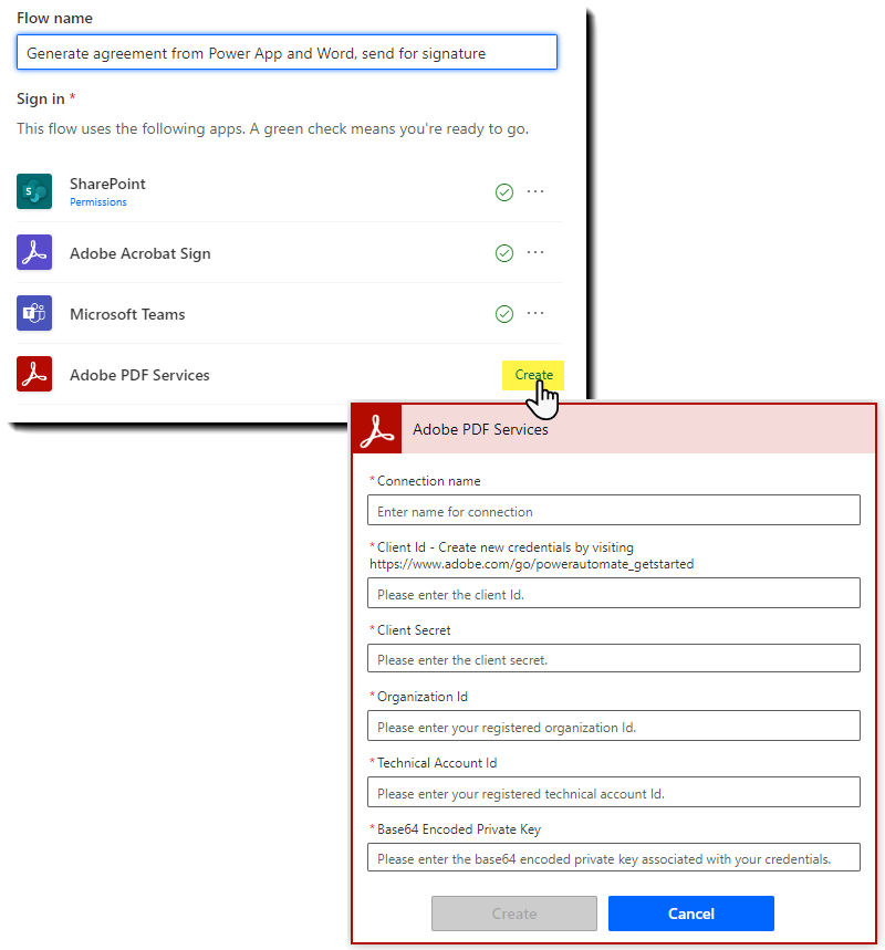 Generate Doc From Power App Form And Word Template Send For Signature